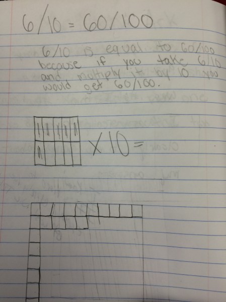 Student Work with Fractions | MathMinds