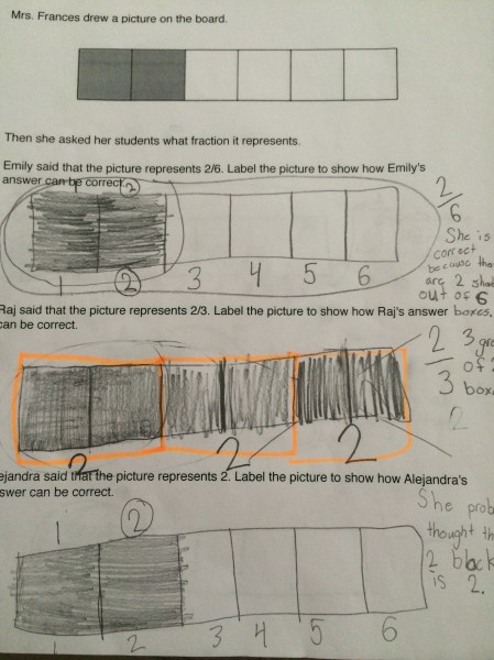 Student Work with Fractions | MathMinds