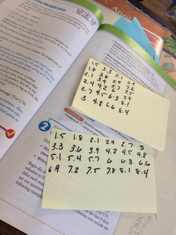 Choral Counting – Decimals | MathMinds