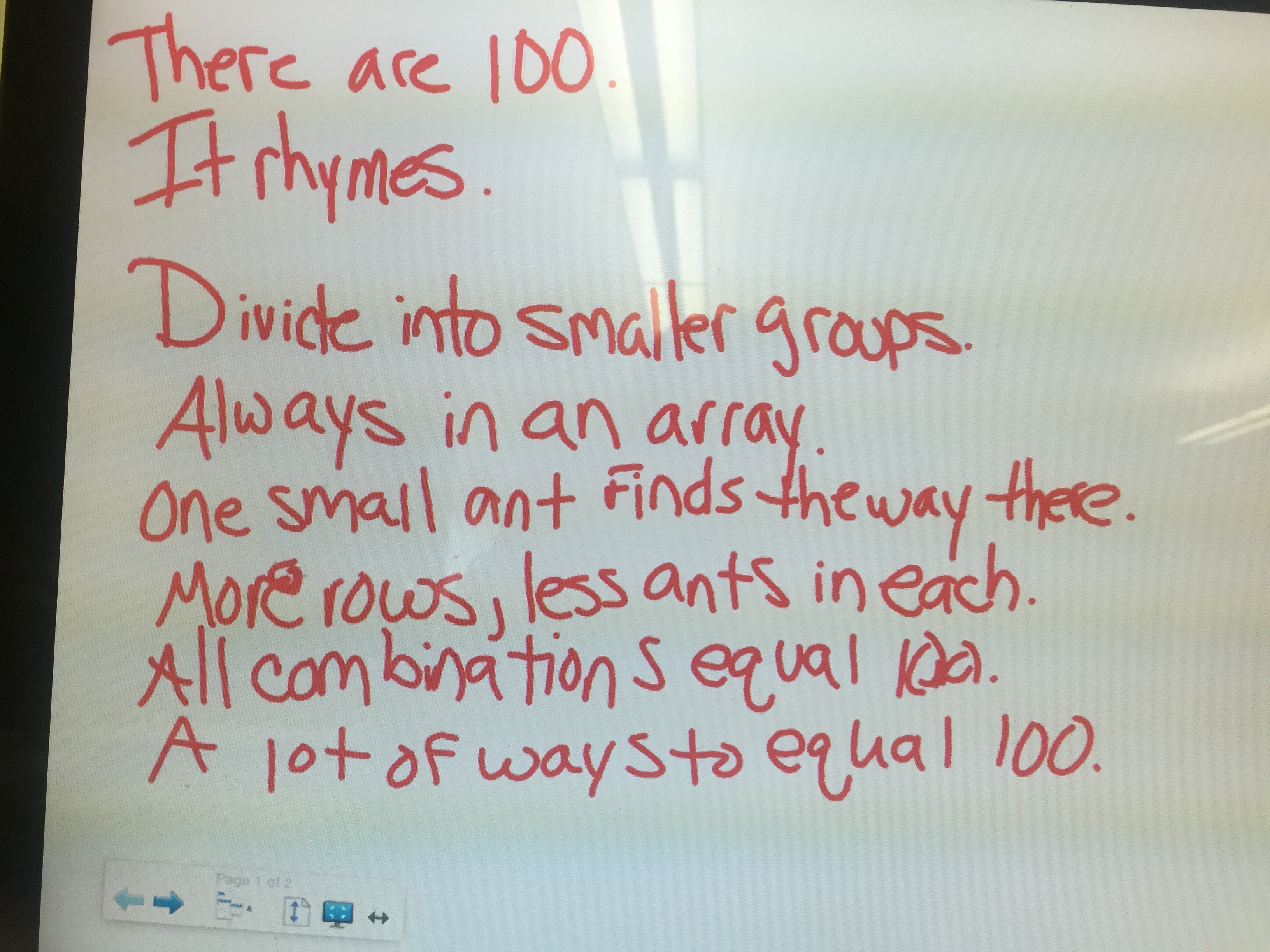 My One Hundred Hungry Ants Obsession | MathMinds